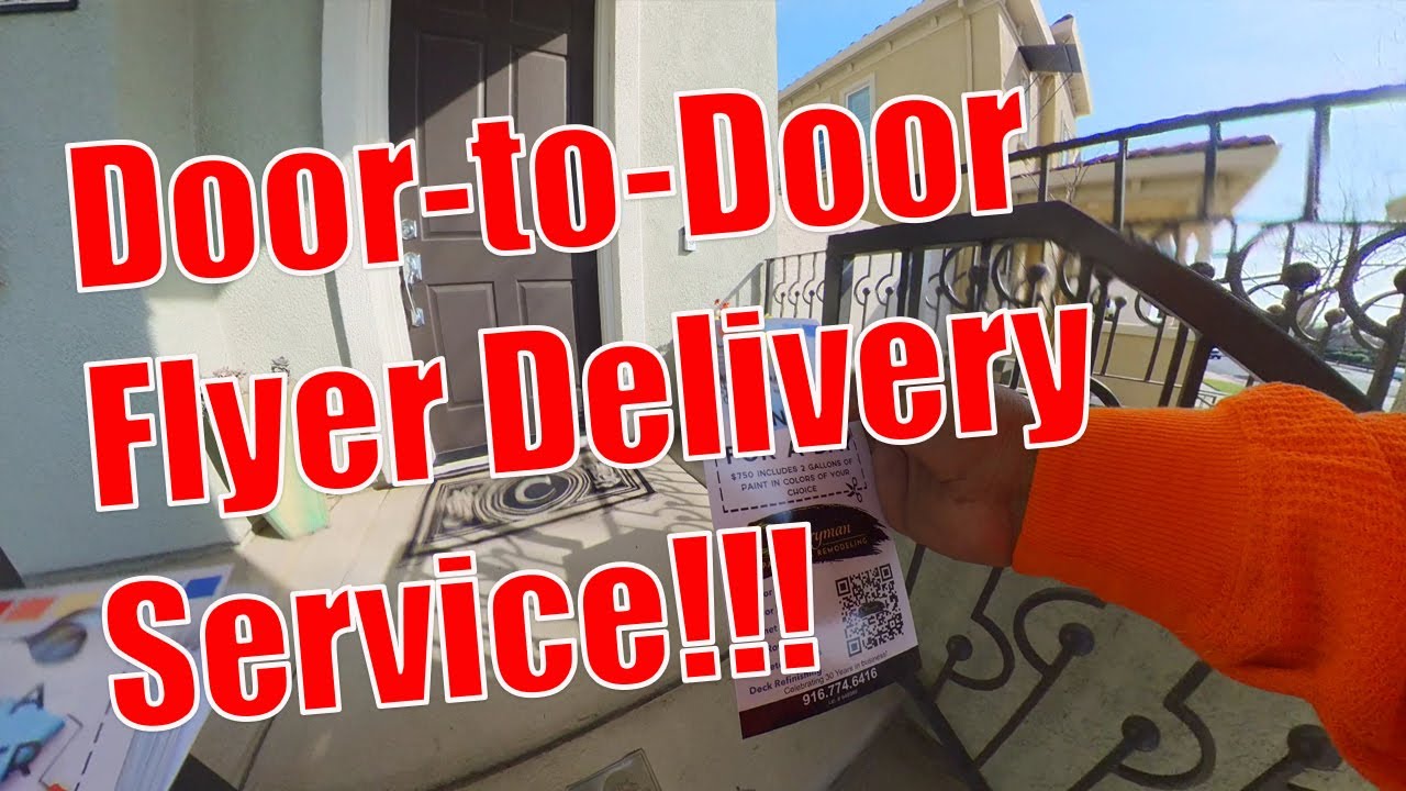 Take 1 Marketing Flyer Delivery Service, We count the houses, make a ...