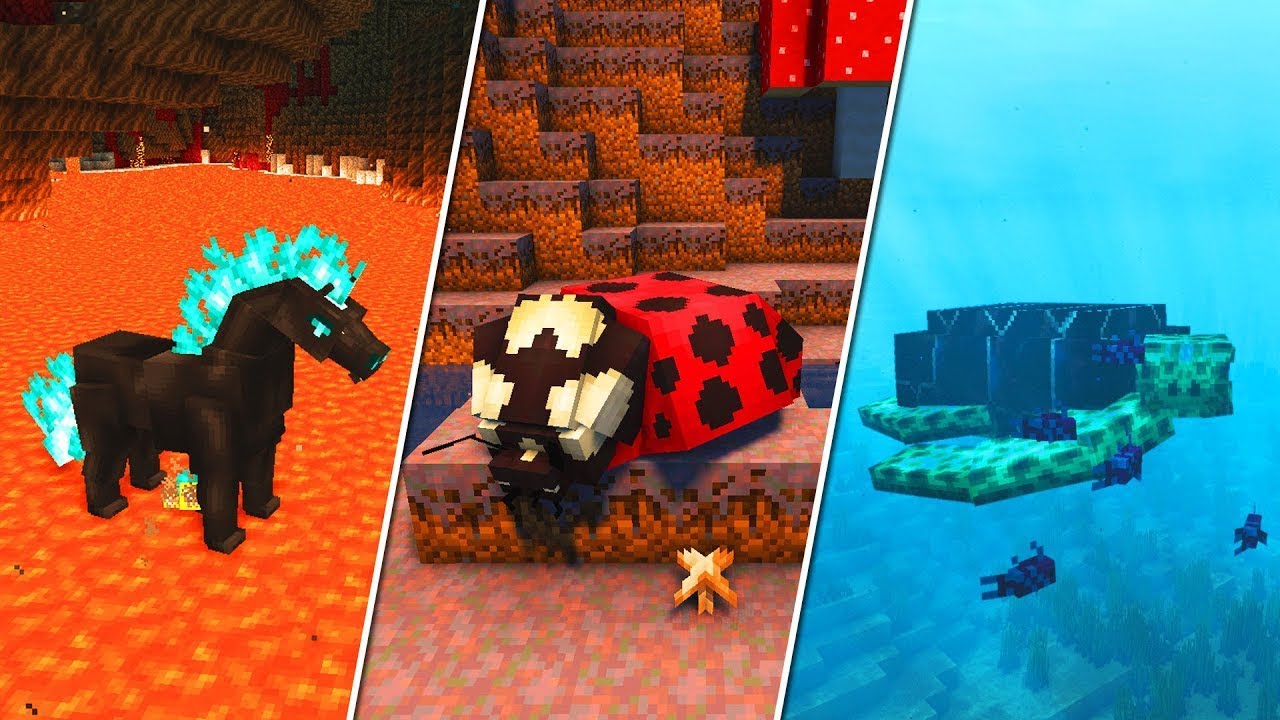 14 EINZIGARTIGE Reittiere für Minecraft! Mystical Mounts Mods - YouTube