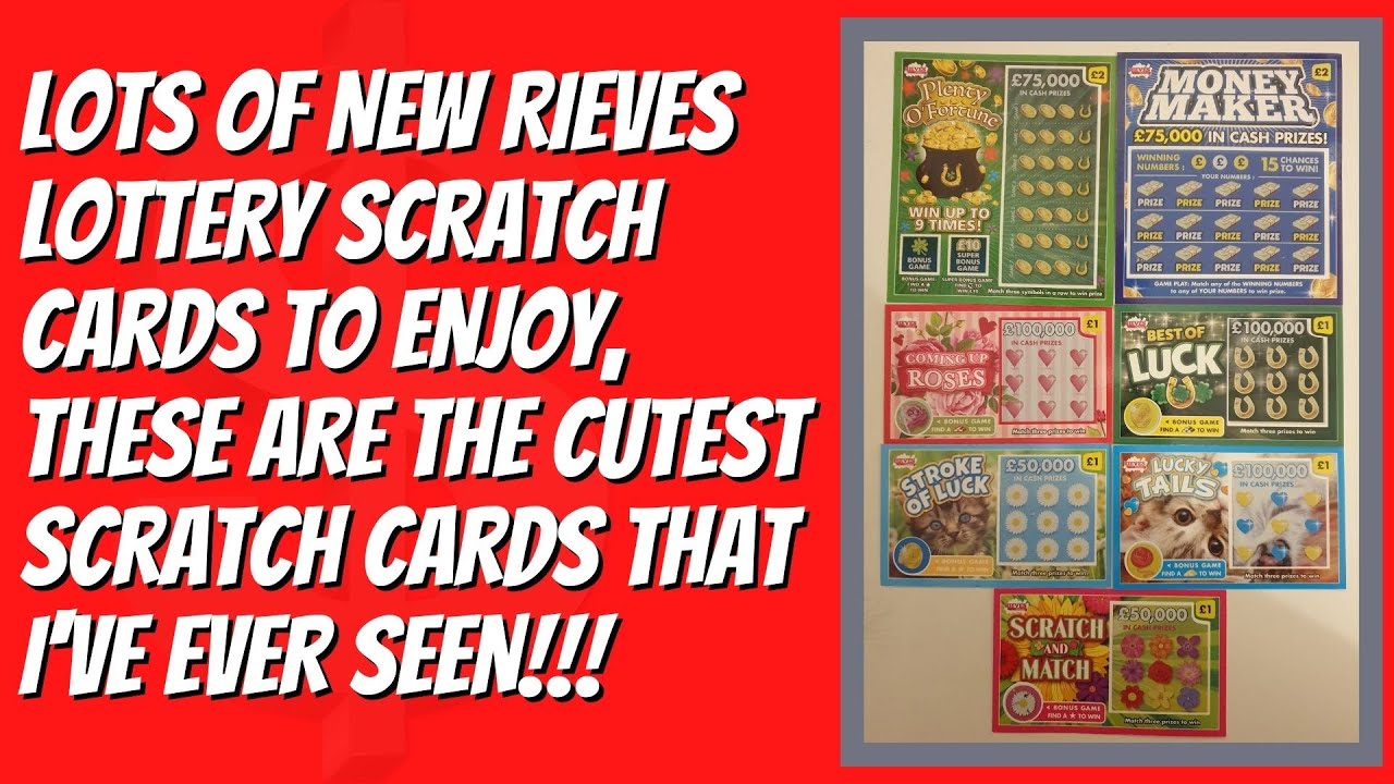 New scratch cards to enjoy from Rieves Lottery, these charity scratch ...