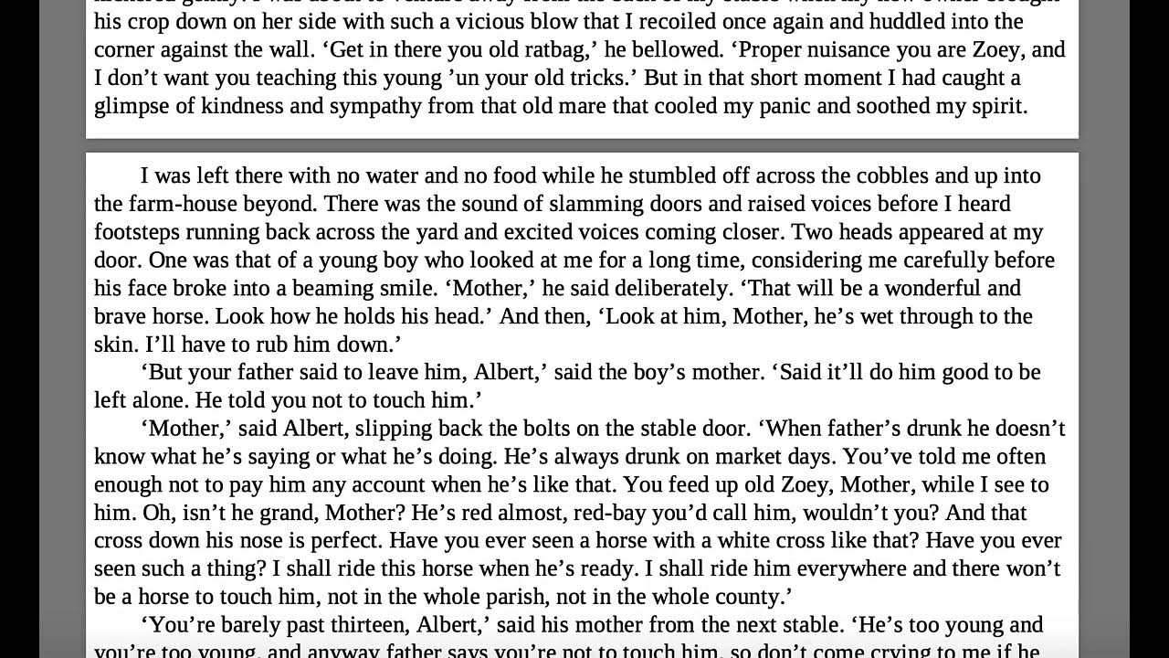 War Horse Chapter 1 Audio - YouTube