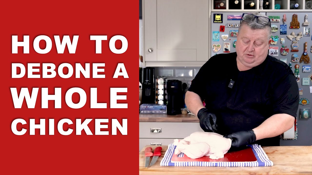 How to Debone and Cut Up a Whole Chicken | It's Forkin' Delicious - YouTube