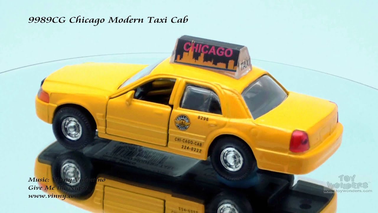 9989CG Chicago Modern Taxi Cab Diecast Wholesale - YouTube