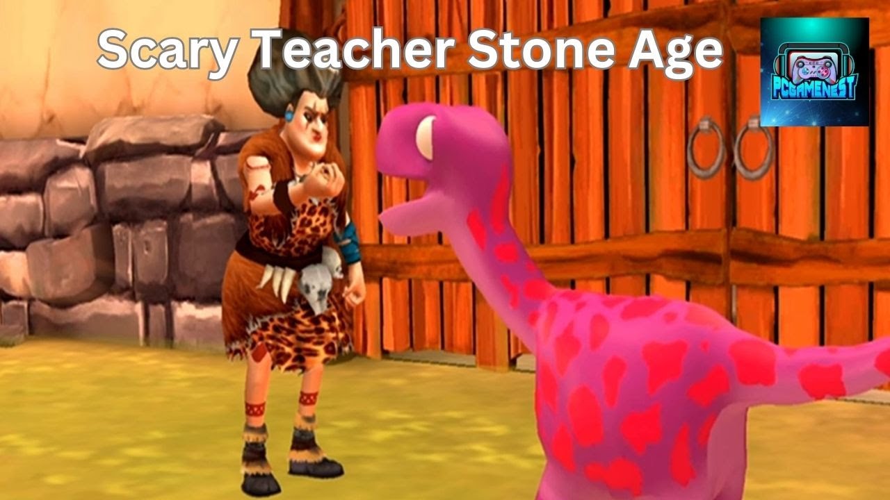 Scary Teacher Stone age - Is Miss T Ruling the Stone Age - YouTube