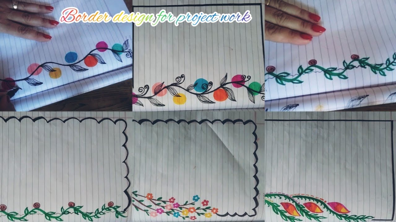 Border design for project work, assignment, notebook 📒/border design # ...
