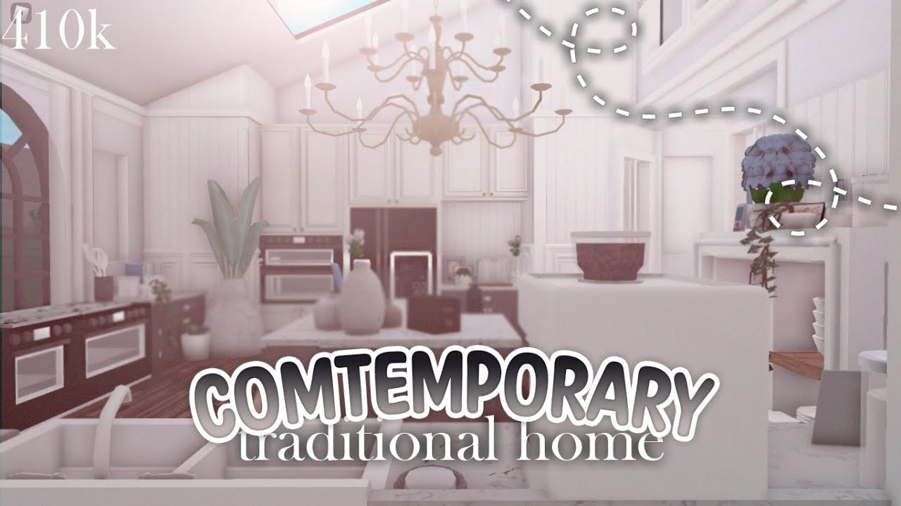 ๑՞. ROBLOX | Bloxburg : : Contemporary Traditional Home 410K - YouTube