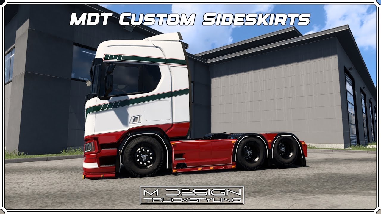 MDT | ETS2 | NEW FREE MOD FOR EVERYONE! CUSTOM SIDESKIRTS FOR SCANIA NG ...