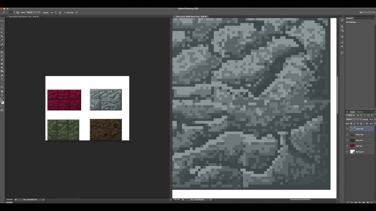 Pixel Art: Rock TileSets - YouTube