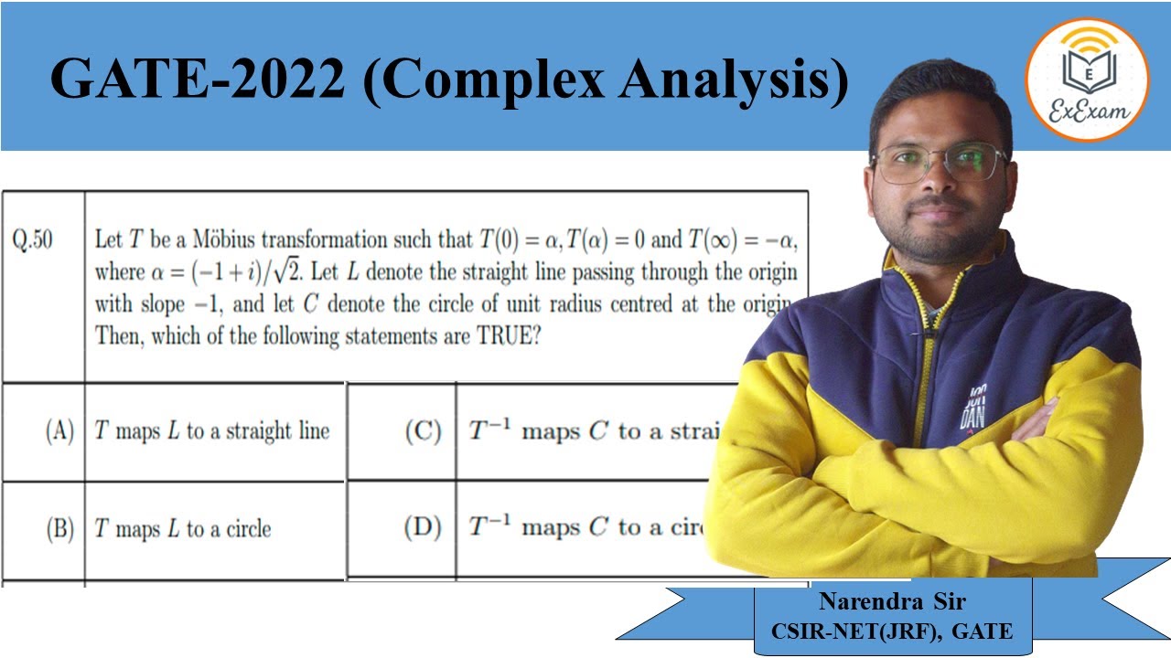 GATE-50 Mathematics(MA) || Complex Analysis || Question No. 50 - YouTube