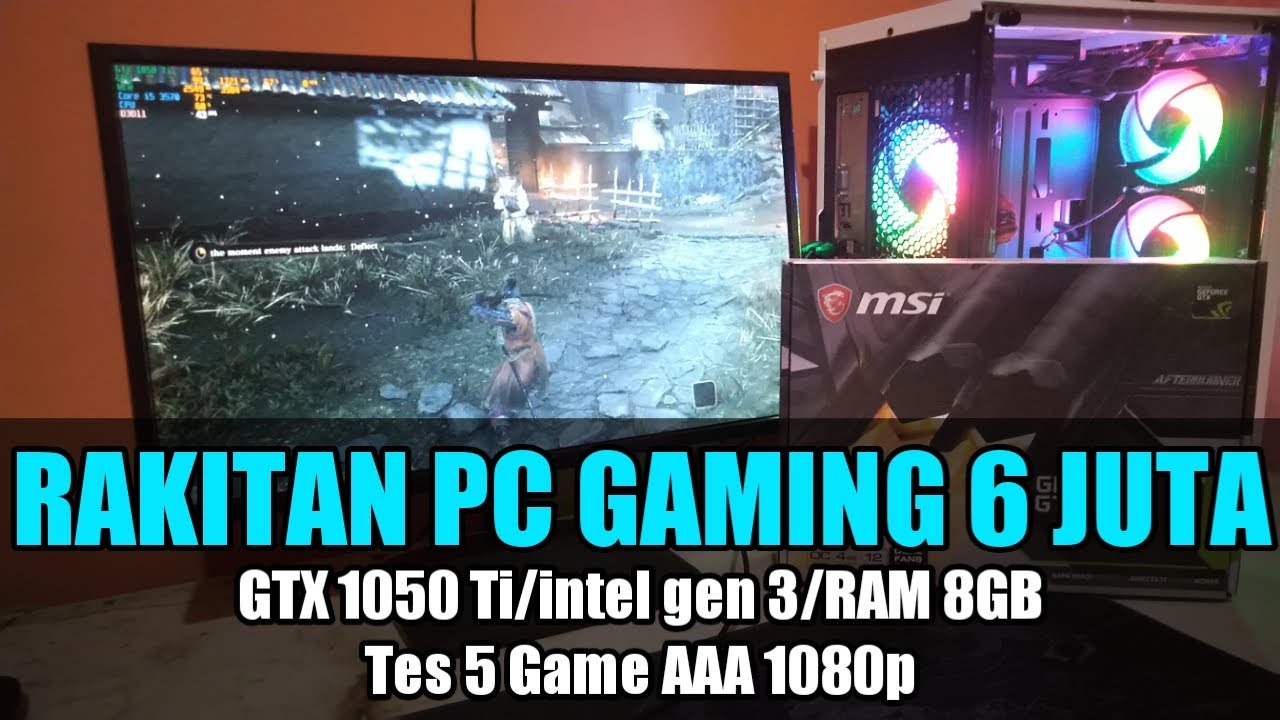 RAKITAN PC GAMING 6 JUTA TES 5 GAME BERAT KUAT ENGGAK YA Intel Gen 3 ...