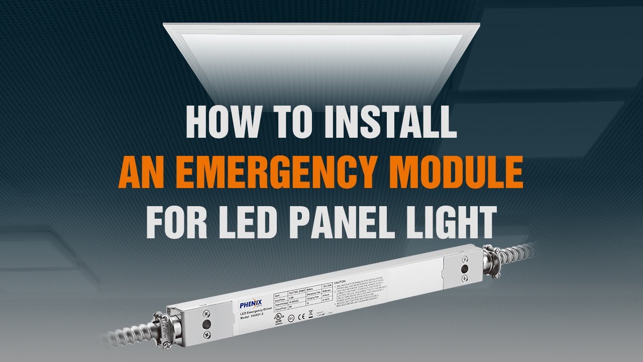 How to Install an Emergency Module for LED Panel Light - YouTube