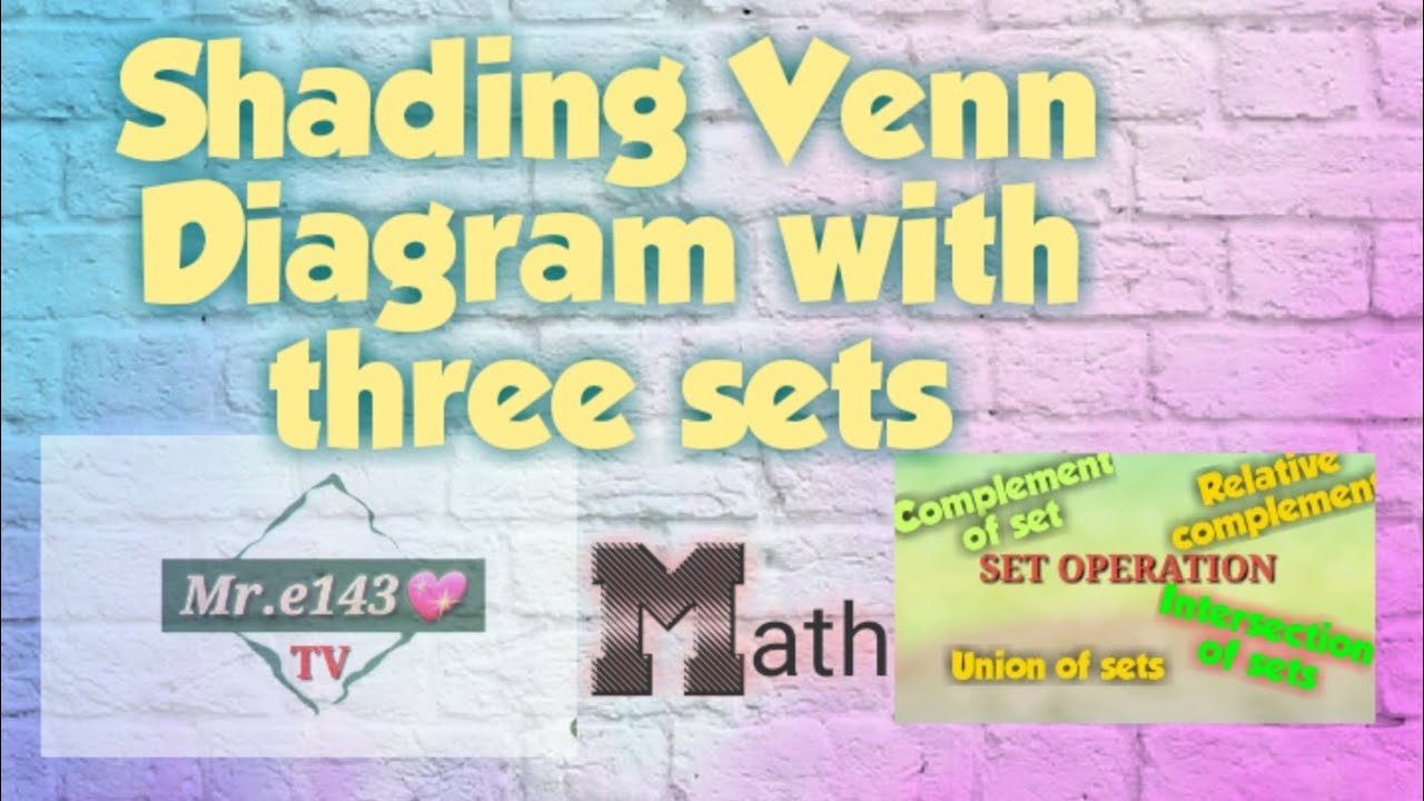 SHADING VENN DIAGRAM WITH THREE SETS - YouTube