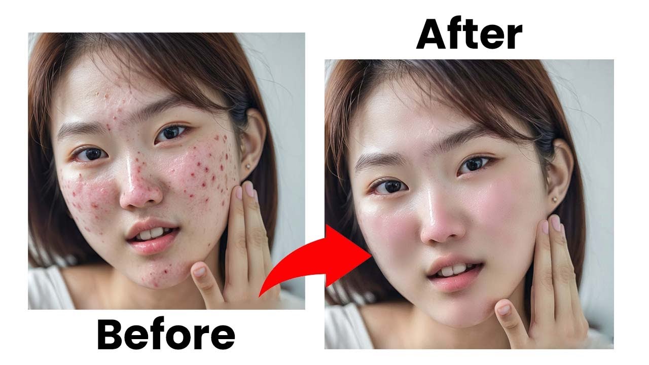 Skin Retouching - Best Photoshop Tutorial - YouTube