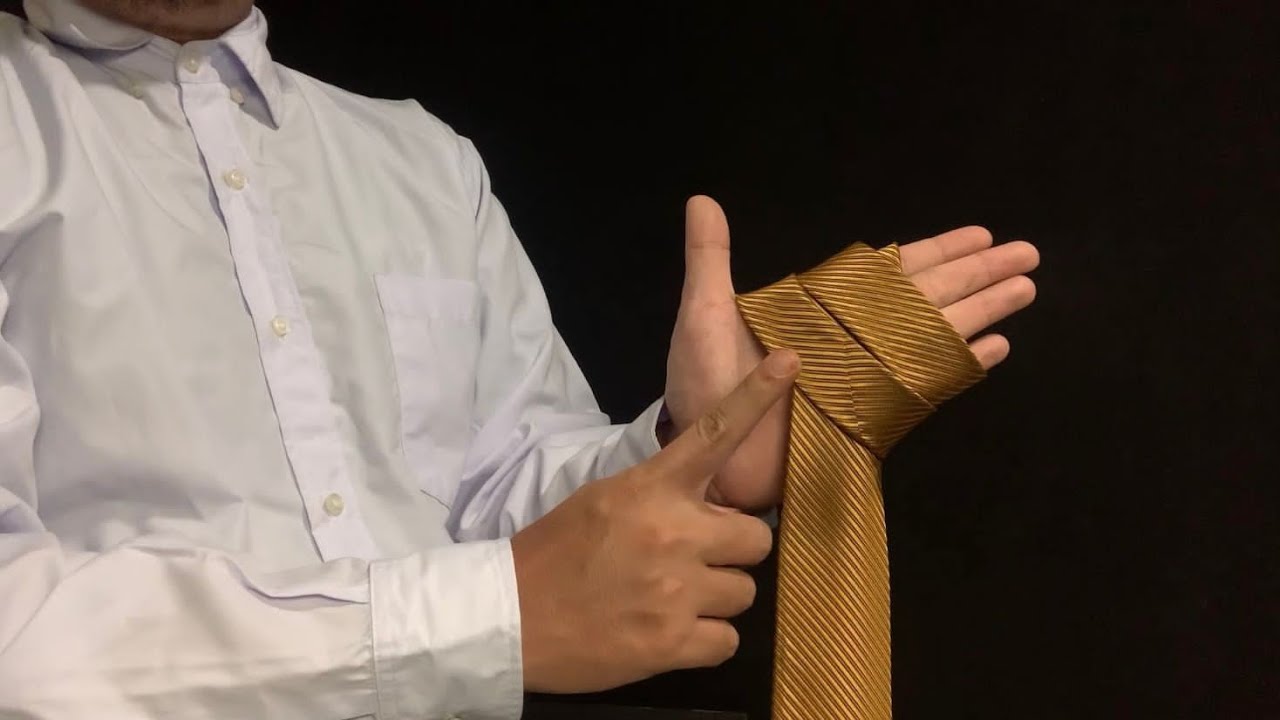 Creative ideas to Tie a Tie ( Easy Knot on Hand ) - YouTube