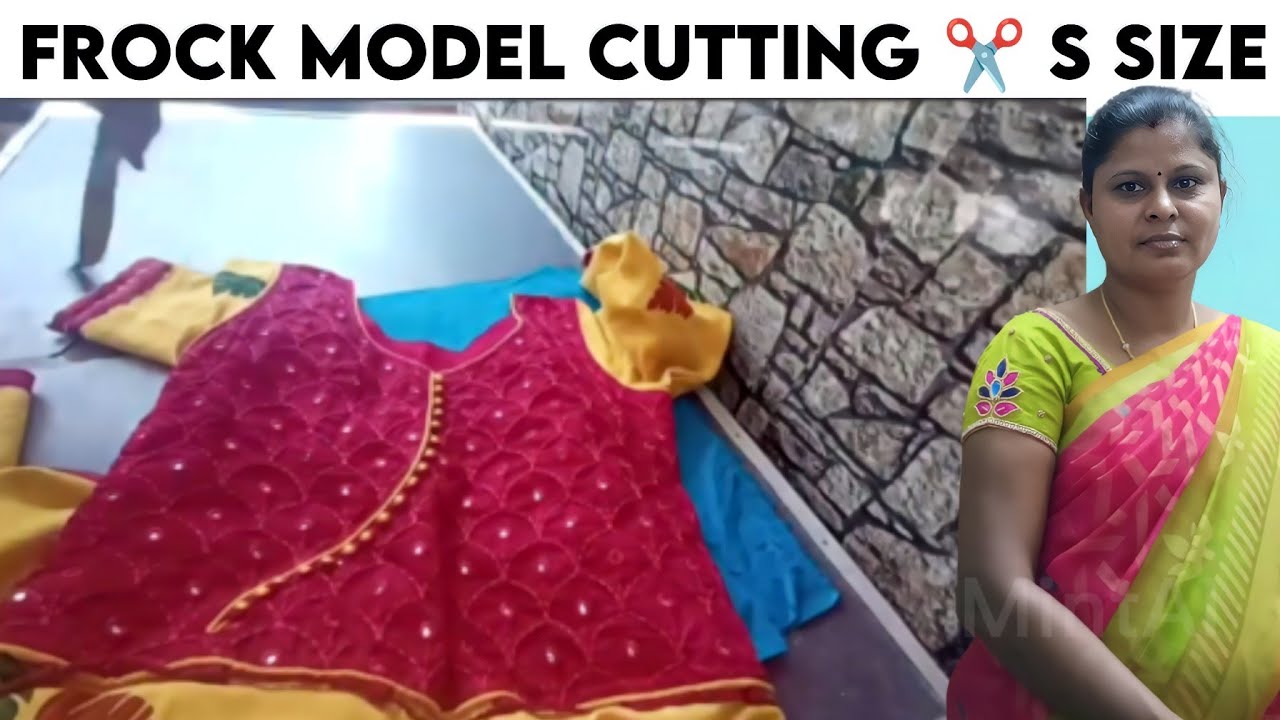 How To Frock Model cutting ️ In Tamil |Very Easy Method|Dindigul Tailor ...