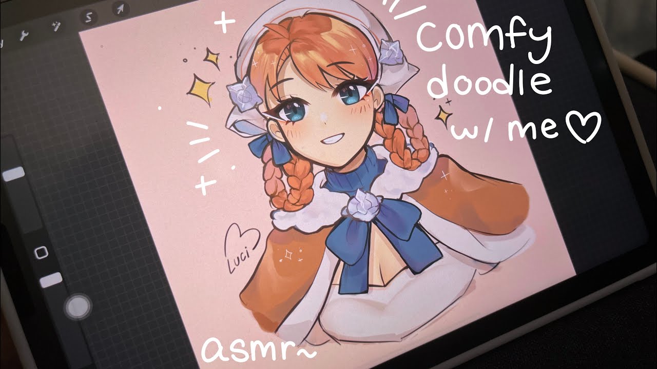 ASMR | comfy doodle with me ~ 💕 - YouTube