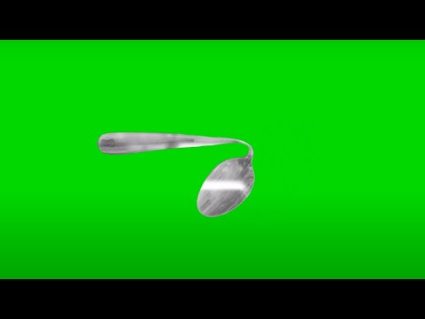 SPOON BENDING! 8 x telekinesis bent spoons animations on green screen ...