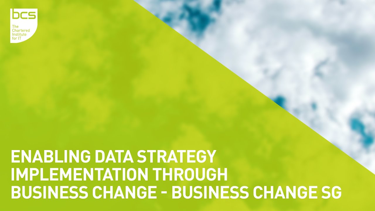 Enabling data strategy implementation through Business Change ...