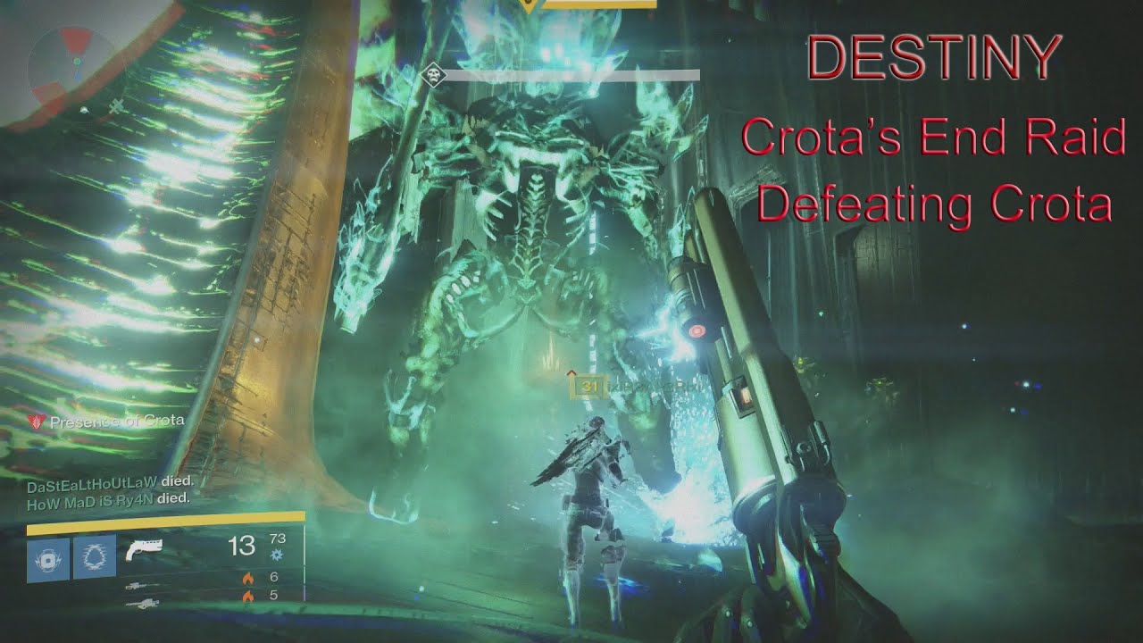 Destiny Crota's End Raid - Defeating Crota - YouTube