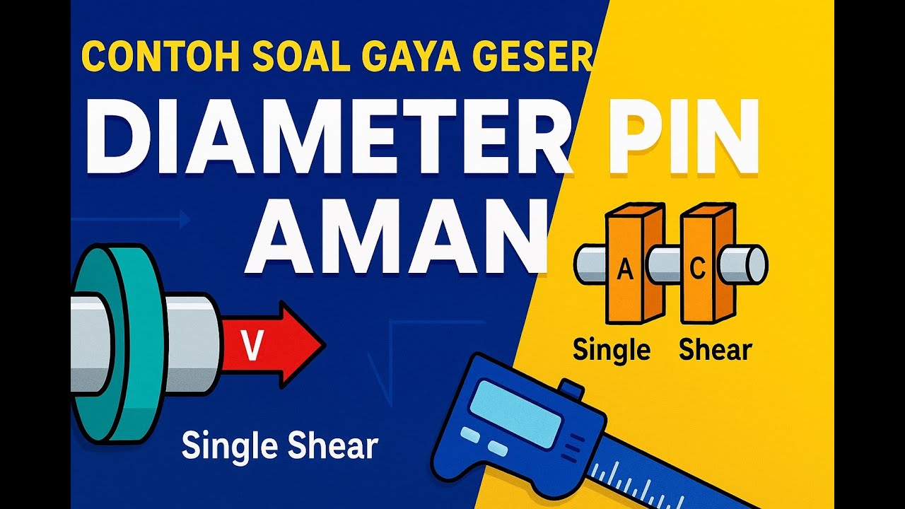 Contoh Soal Gaya Geser & Diameter Pin Aman | Pembahasan Lengkap Faktor ...