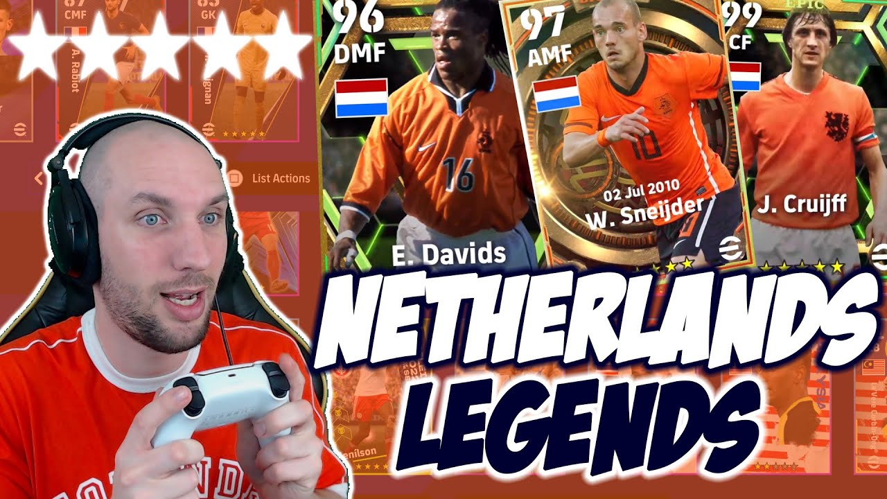 eFootball Netherlands Legends Free Pack Opening - YouTube