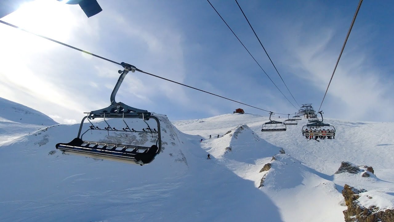 Relaxing Ski Lift POV | Tignes val d'Isère, France | 4K ASMR Sleep Aid ...
