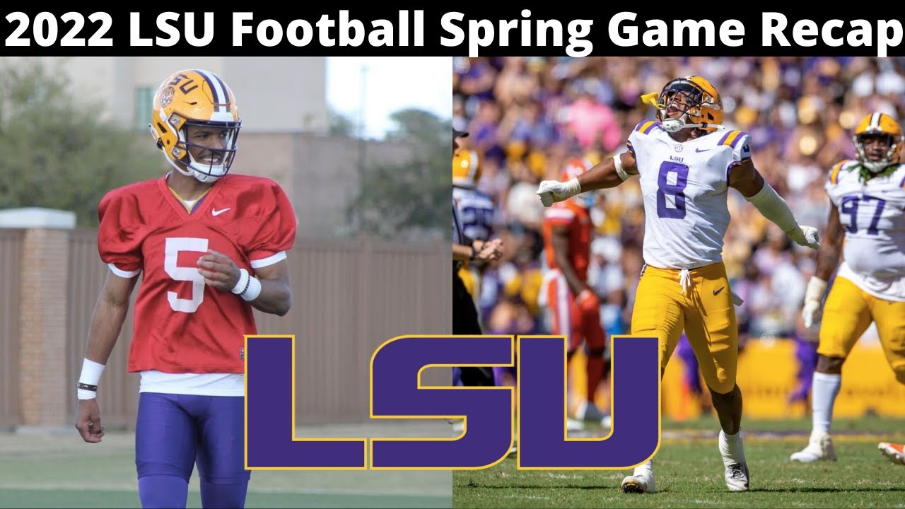 LSU Football Spring Game Recap 2022 - YouTube