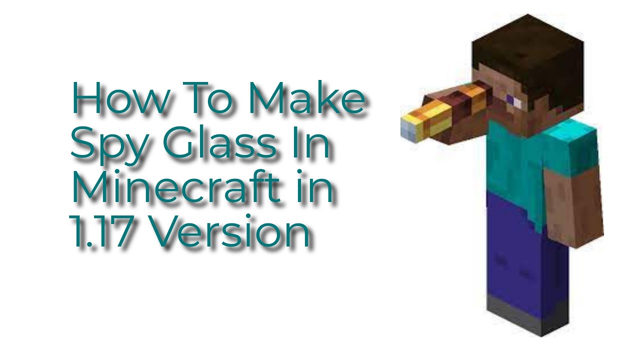 How To Make Spy Glass In Minecraft IN 1.17 Version | Tutorial Video ...