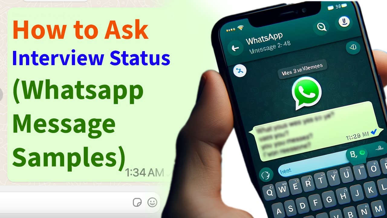How to Ask for Interview Status through Whatsapp Message 7 Examples ...