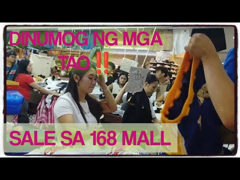 Dinumog ng mga tao dito Sale sa 168 mall|Justlisa Berro - YouTube