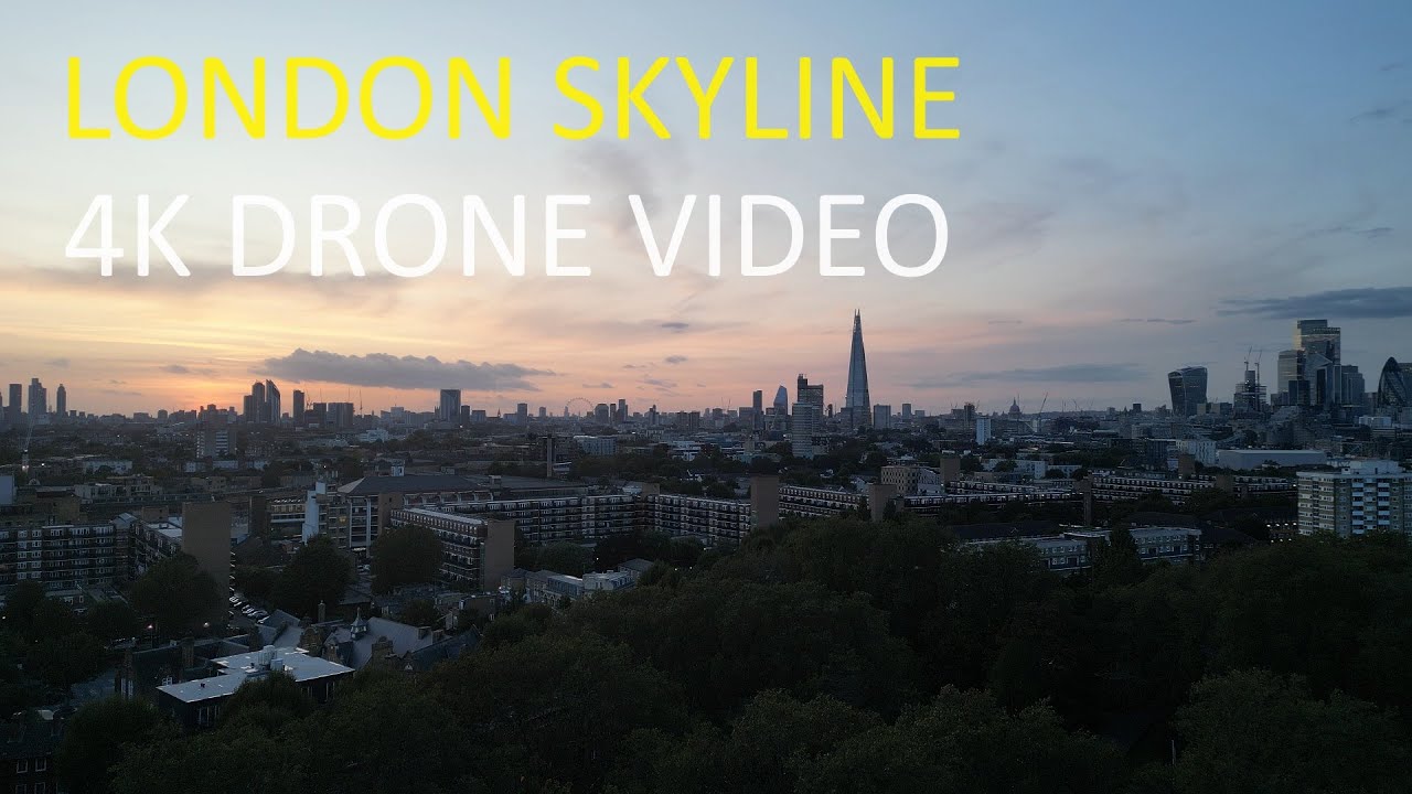 The London Skyline from Above - A Breathtaking View in 4K - YouTube