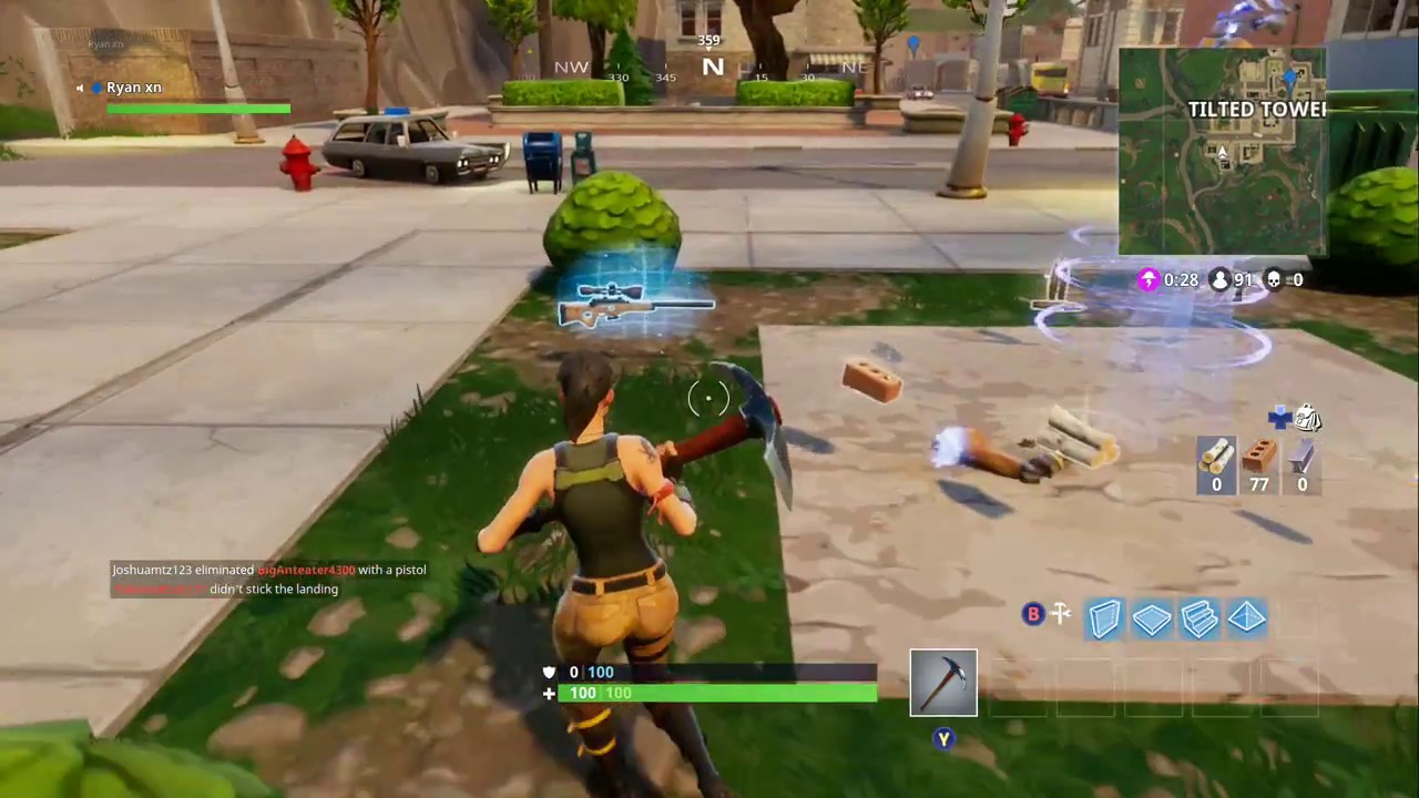 Spawn Killing People in FORTNITE by DESTROYING the BUILDING they land ...