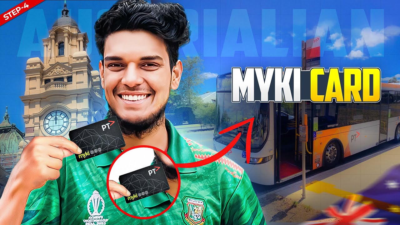 Step-04: Buy a Myki card after arriving in Melbourne, Australia. Cost ...