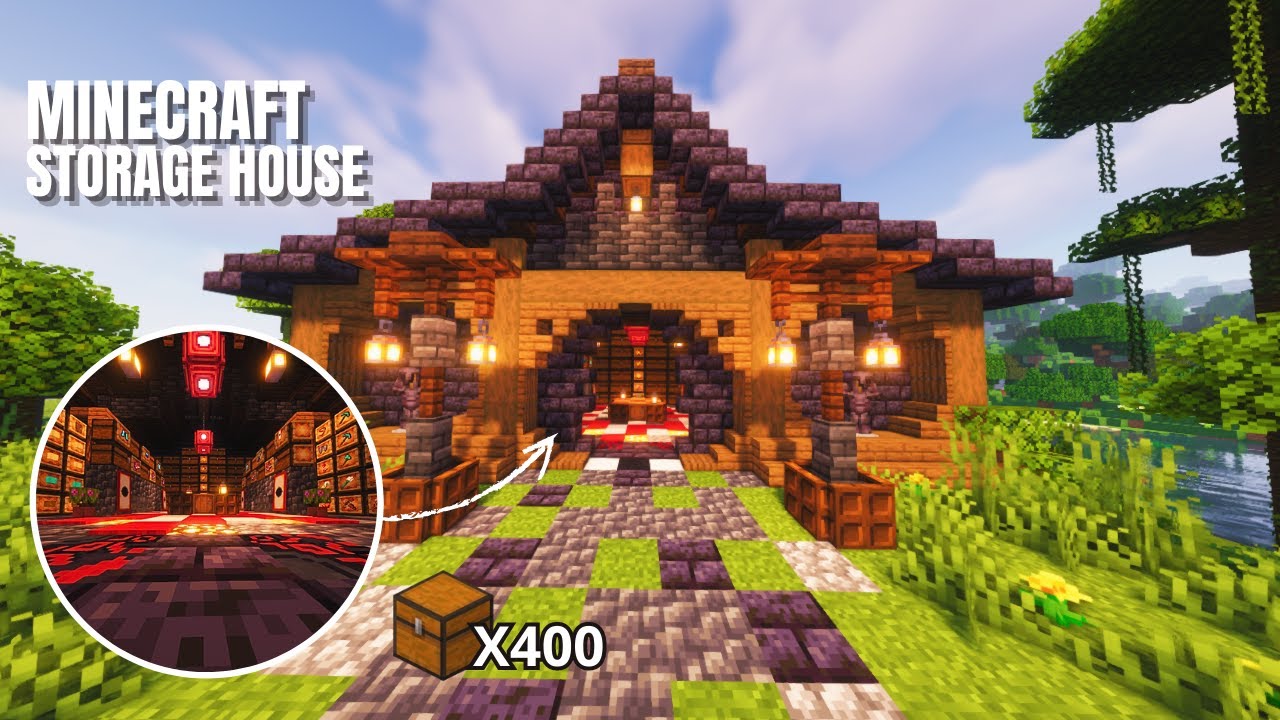 Minecraft | Build this HUGE and Beautiful Storage House in Minecraft ...