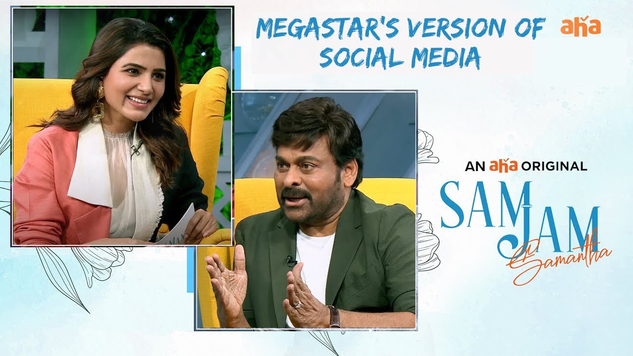 Mega Star Chiranjeevi garu, on Sam Jam | aha videoIN ️‍🔥Sam Jam ...