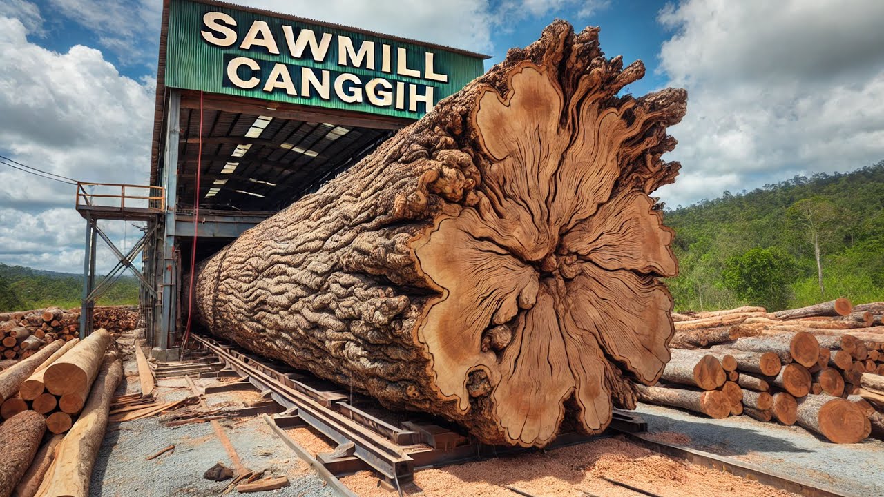 Monster Machines in Dallas Sawmill ‼️ From Giant Logs to Lumber in ...