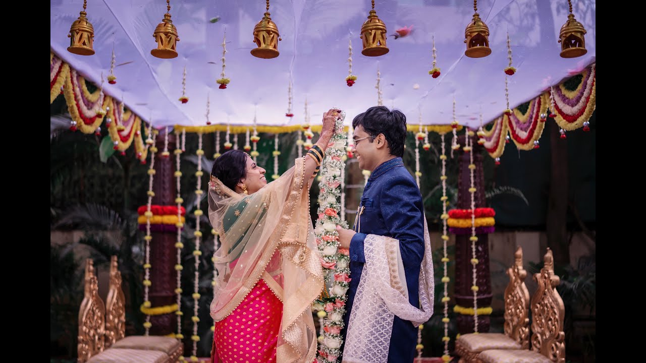 Our modern traditional intimate Indian wedding - YouTube