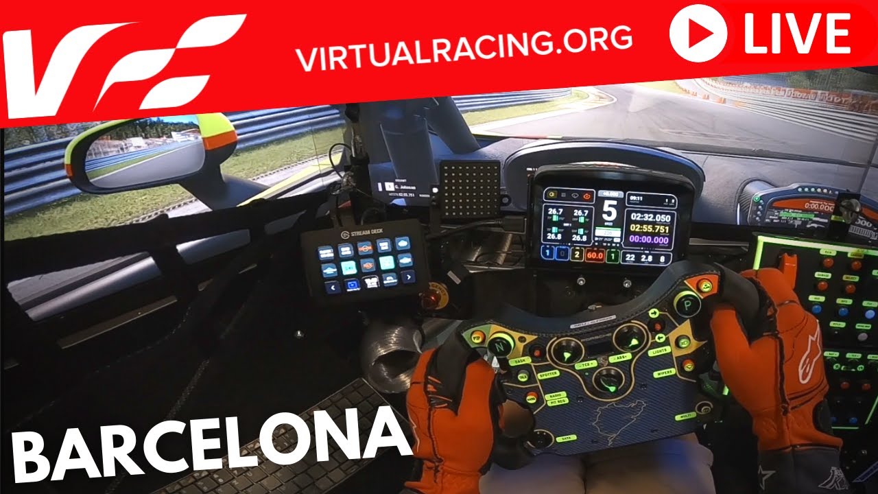 ACC - GT3 Saisonauftakt in Barcelona der virtualracing.org Community - LIVE - YouTube
