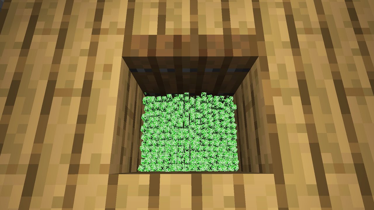 1000 creepers inside a chest - YouTube