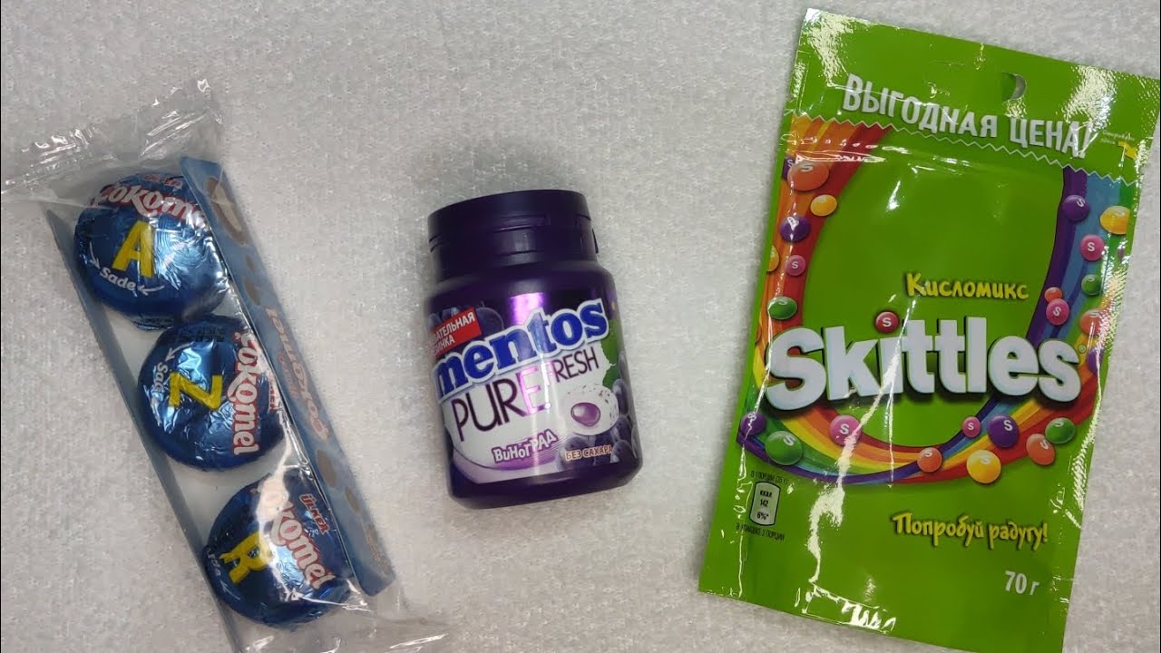 The Most Yummy Asmr video with Unpacking Sweets. A few Sweet Candies ...