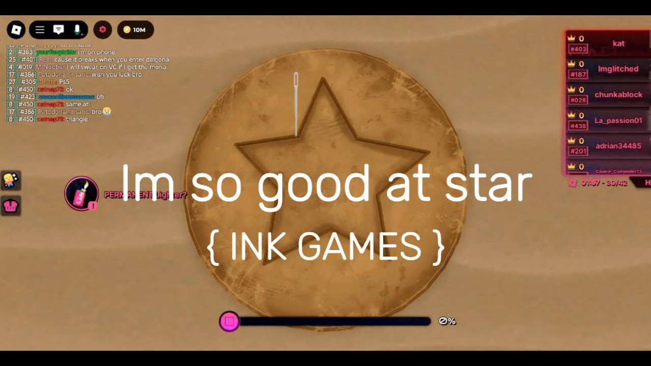 Doing STAR In Dalgona - Ink Games - YouTube