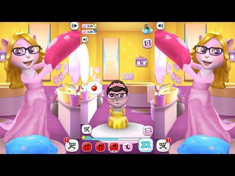 My talking Angela QUEEN & PRINCESS Gameplay for fun #1 - YouTube