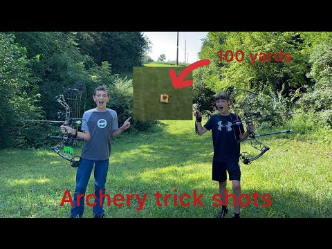 Crazy archery trickshots with compound bows. - YouTube