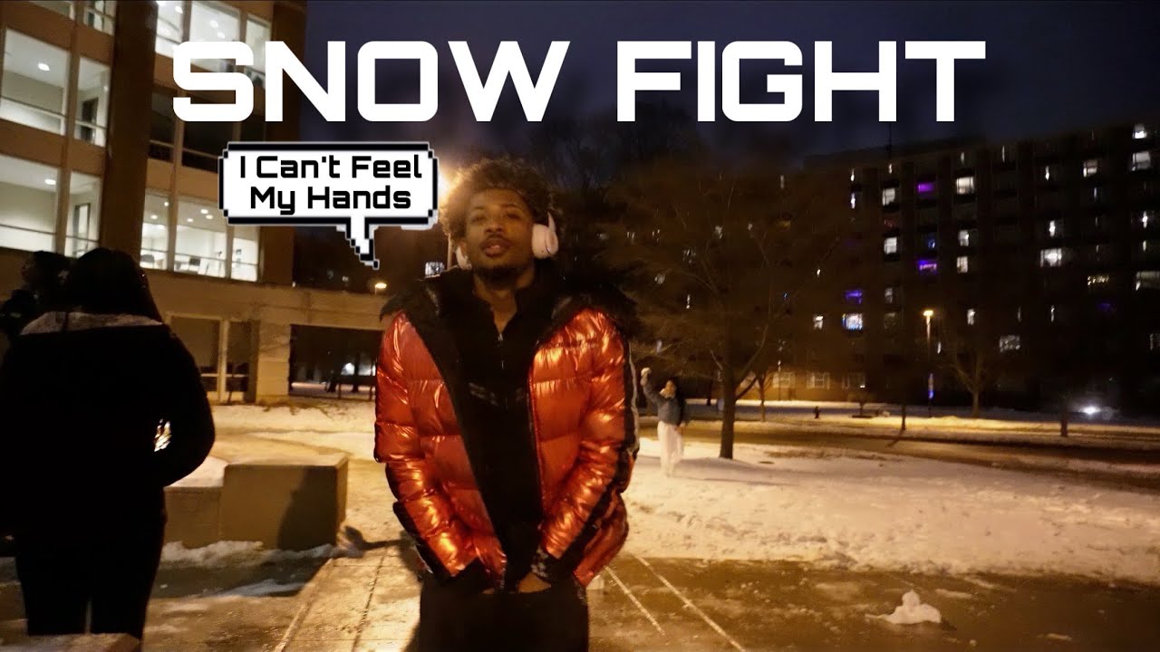 I SURVIVED A SNOW FIGHT | LIFE OF A COLLEGE STUDENT - YouTube