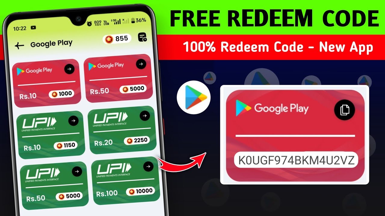 Redeem Code App | Free Redeem Code App | Google Play Redeem Code App ...