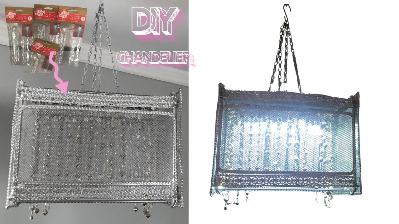 *NEW* HOW TO MAKE A CHANDELIER WITH DOLLAR TREE LIGHT-UP ICICLES!! # ...