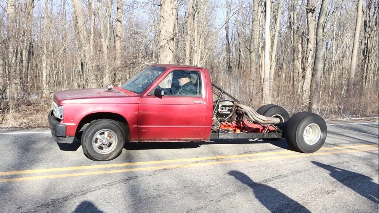 BURNOUTS UNTIL IT BROKE The Mid Engine S10 lol - YouTube