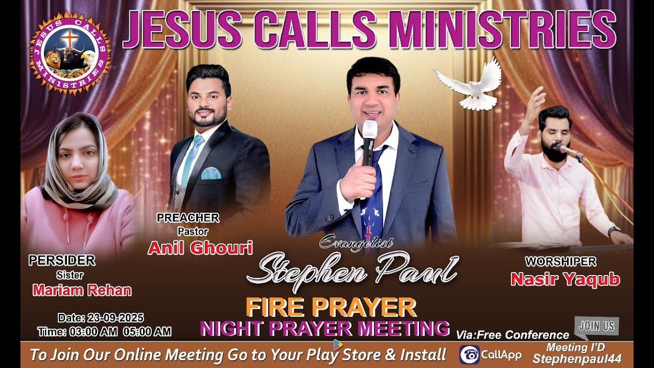 Jesus Calls Ministry (Live Evening Meeting 23-September-2025) Norway ...