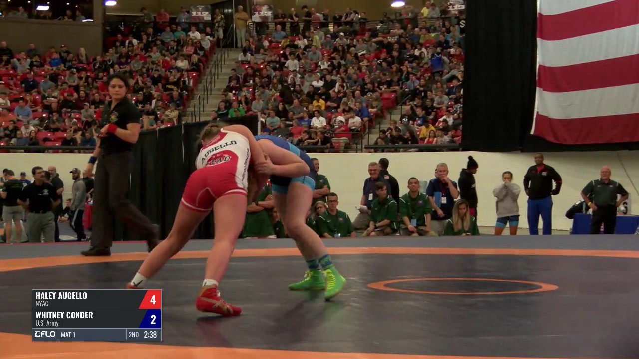 53 Round 2 - Haley Augello (NYAC) vs. Whitney Conder (U.S. Army) - YouTube