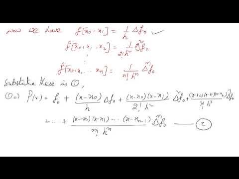 L -36- Interpolating polynomials using finite differences - YouTube