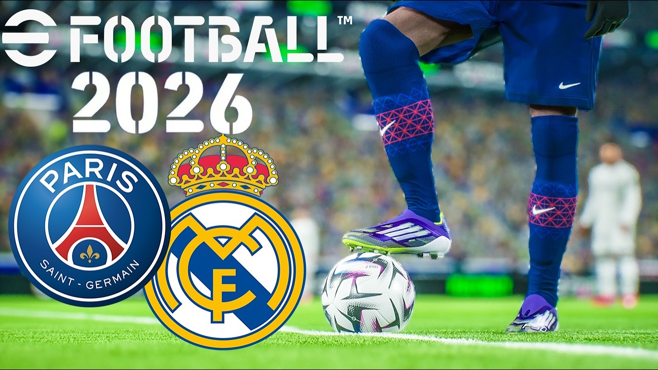 EFOOTBALL 2026 PSG vs REAL MADRID | PS5 PRO GRAPHIC MOD | REALISTIC ...